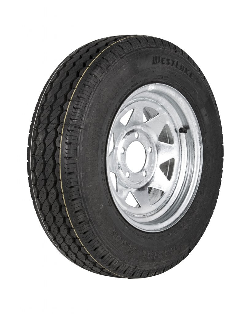 Wheel - 13x5" GALV Rim, 165R 13C Westlake Tyre (incl Tyrewise ...