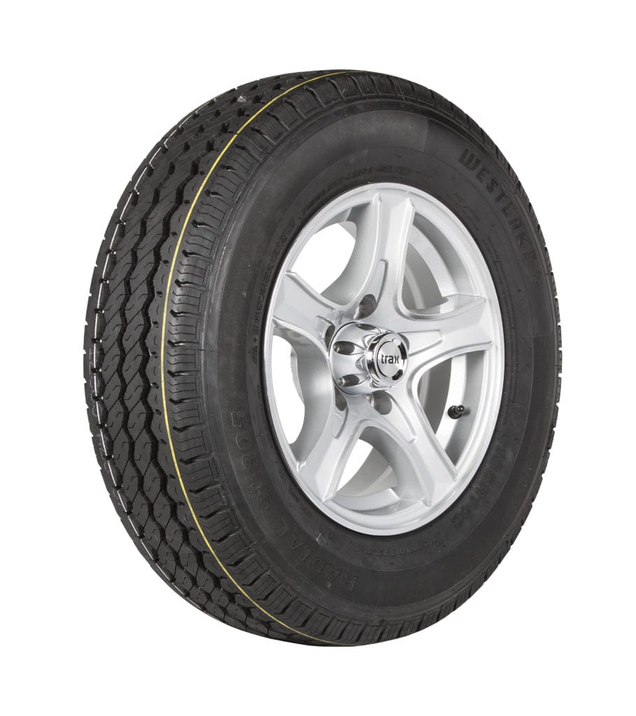 Wheel - 12x4" GALV Rim, 145/70 R12 Tyre | Hosking Trailers Ltd