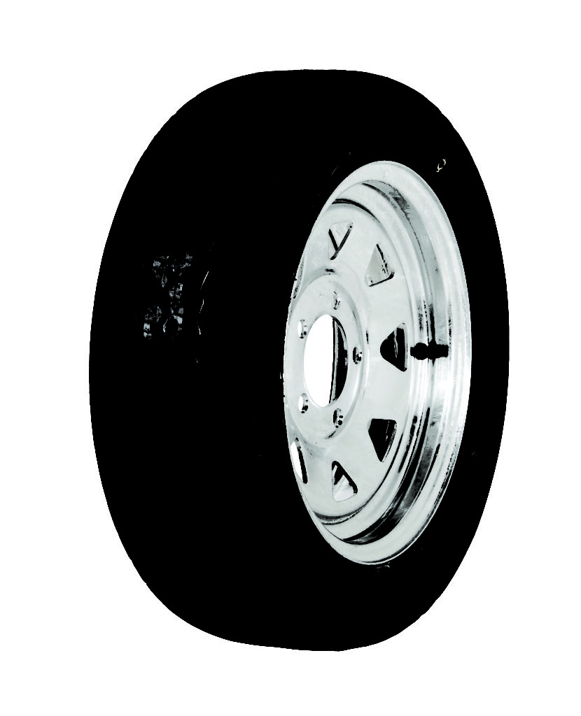 Wheel - 12x4" GALV Rim, 145/70 R12 Tyre | Hosking Trailers Ltd